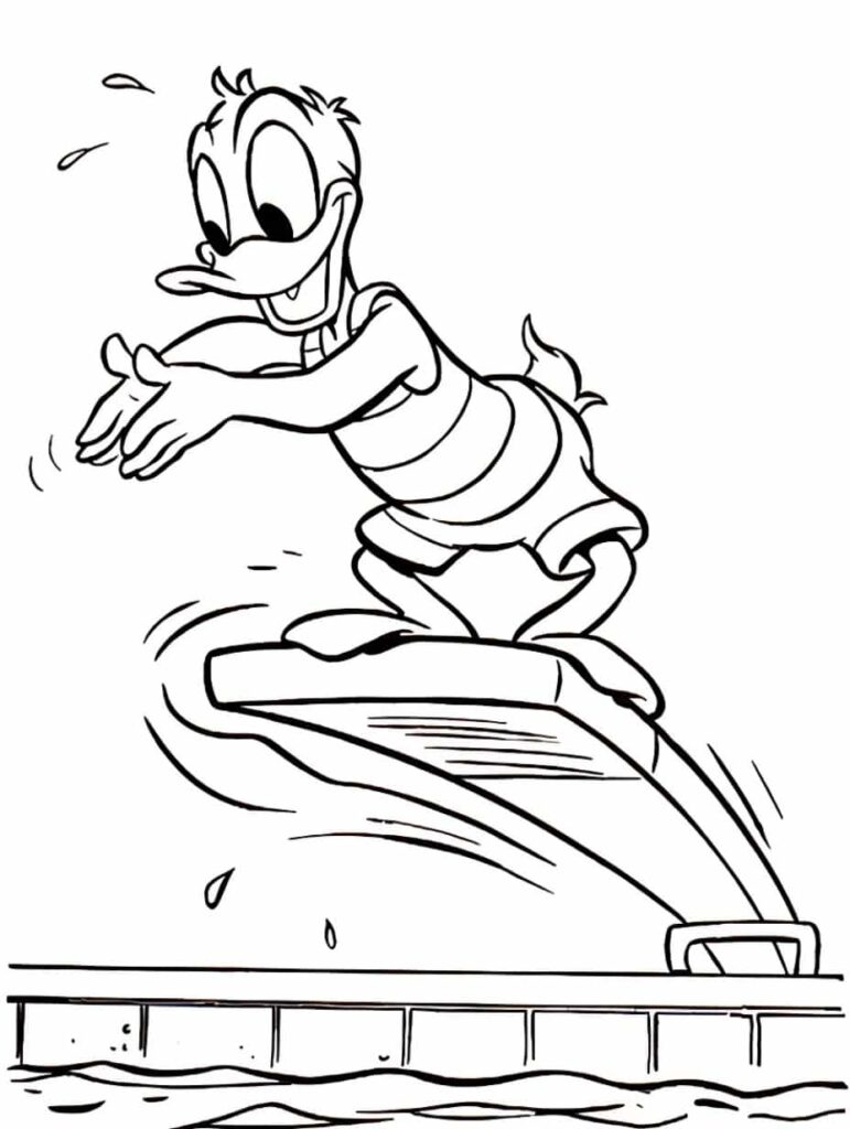 Top 30+ Donald Duck Coloring Pages for Kids 🎨🦆 - Coloringpagesforkids.net