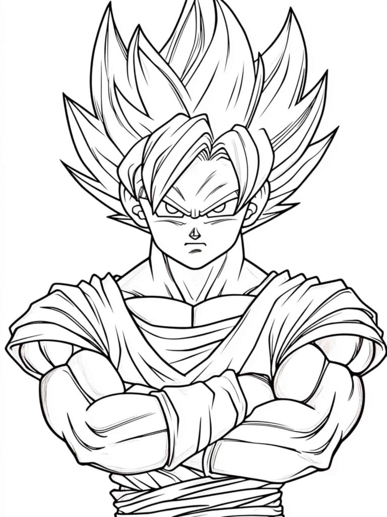 25+ Pagine da colorare gratuite di Dragon Ball Z per bambini ...