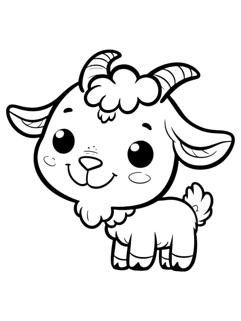 Explore the World of 30+ Goat Coloring Pages 🐐🎨 - Coloringpagesforkids.net