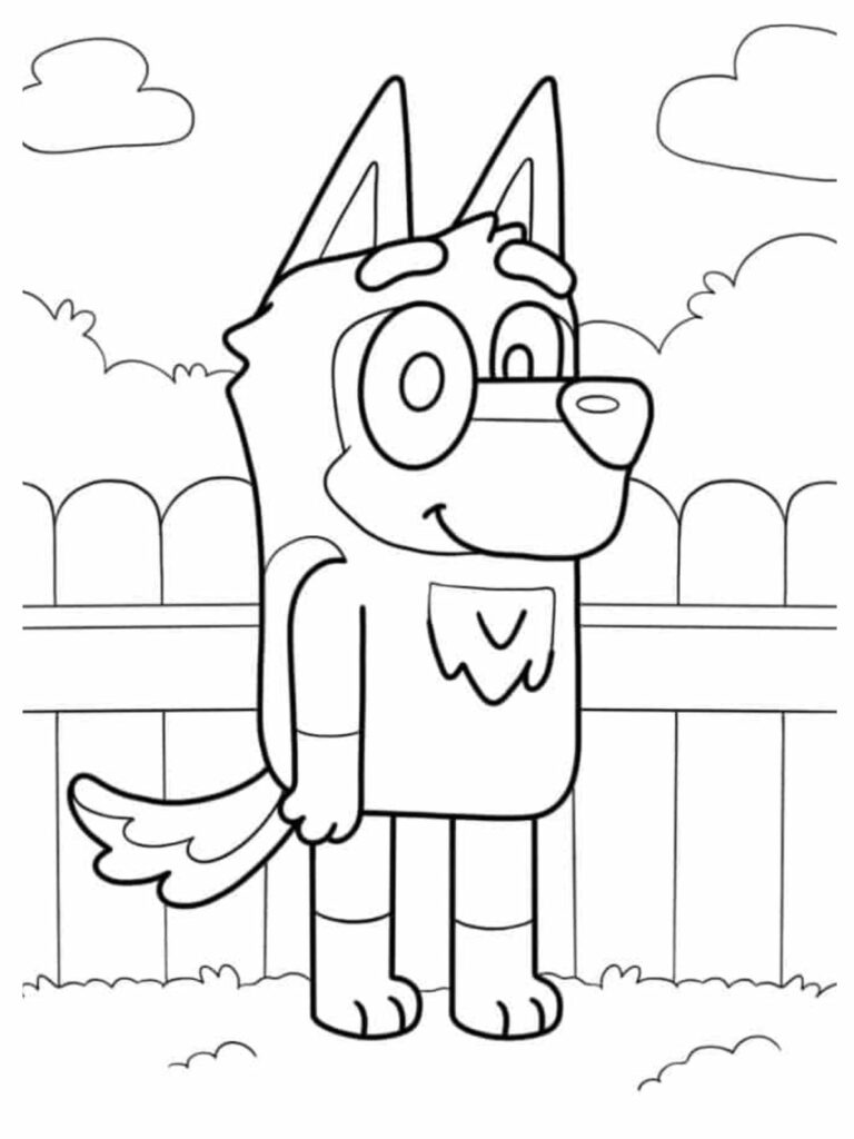 30 Free Printable Lovely Bluey Coloring Pages - Coloringpagesforkids.net