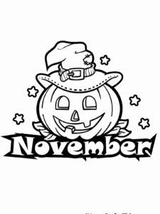 Beautiful 20+ November Coloring Pages for Kids 🍂 🦃 ...
