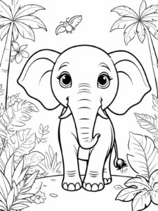 30 Halaman Mewarnai Gajah Gratis yang Menakjubkan untuk Diunduh 🎨🐘 ...