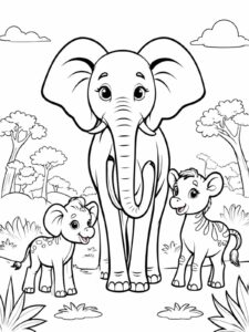 30 Halaman Mewarnai Gajah Gratis yang Menakjubkan untuk Diunduh 🎨🐘 ...