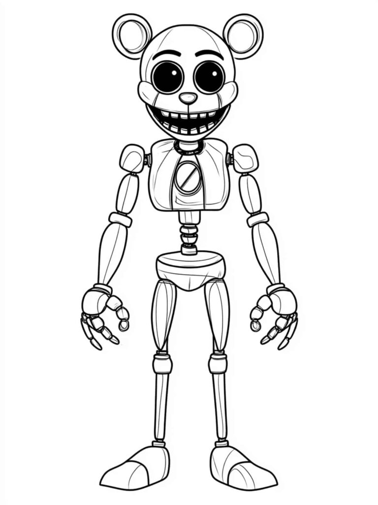 Coloriages Five Nights At Freddy's : cauchemars artistiques ! 🎭🖌️ ...