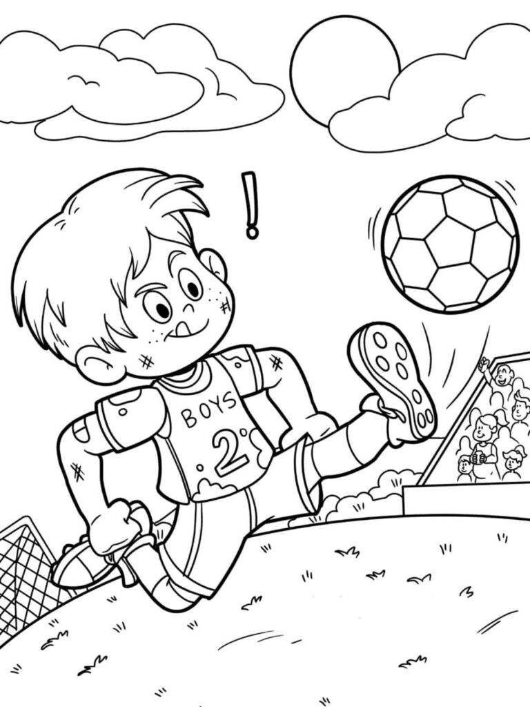 Coloriages de football passionnants pour les enfants ⚽🎨 ...