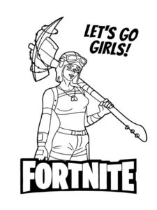 Fortnite Coloring Pages: Drop In Battle Royale Adventure 💥 ️ ...