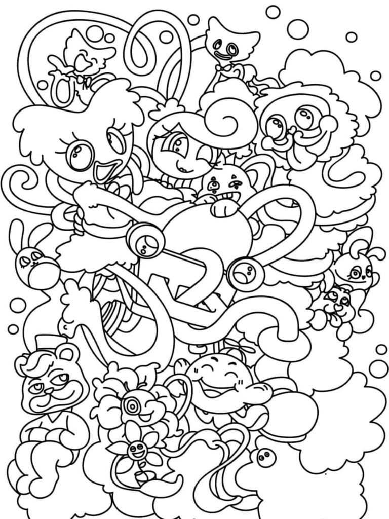 Poppy Playtime Coloring Pages: Color the Cuddles 🧸🎨 ...