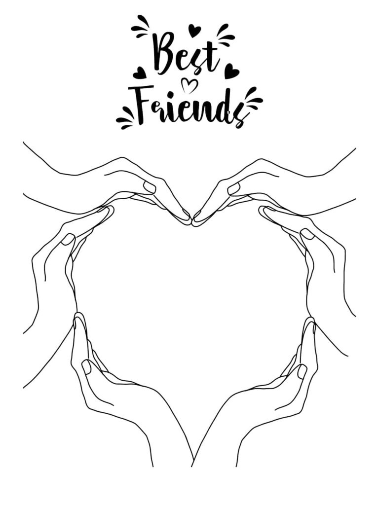 Celebrate Friendship with Friends Coloring Pages 🎨👯‍♂️ ...