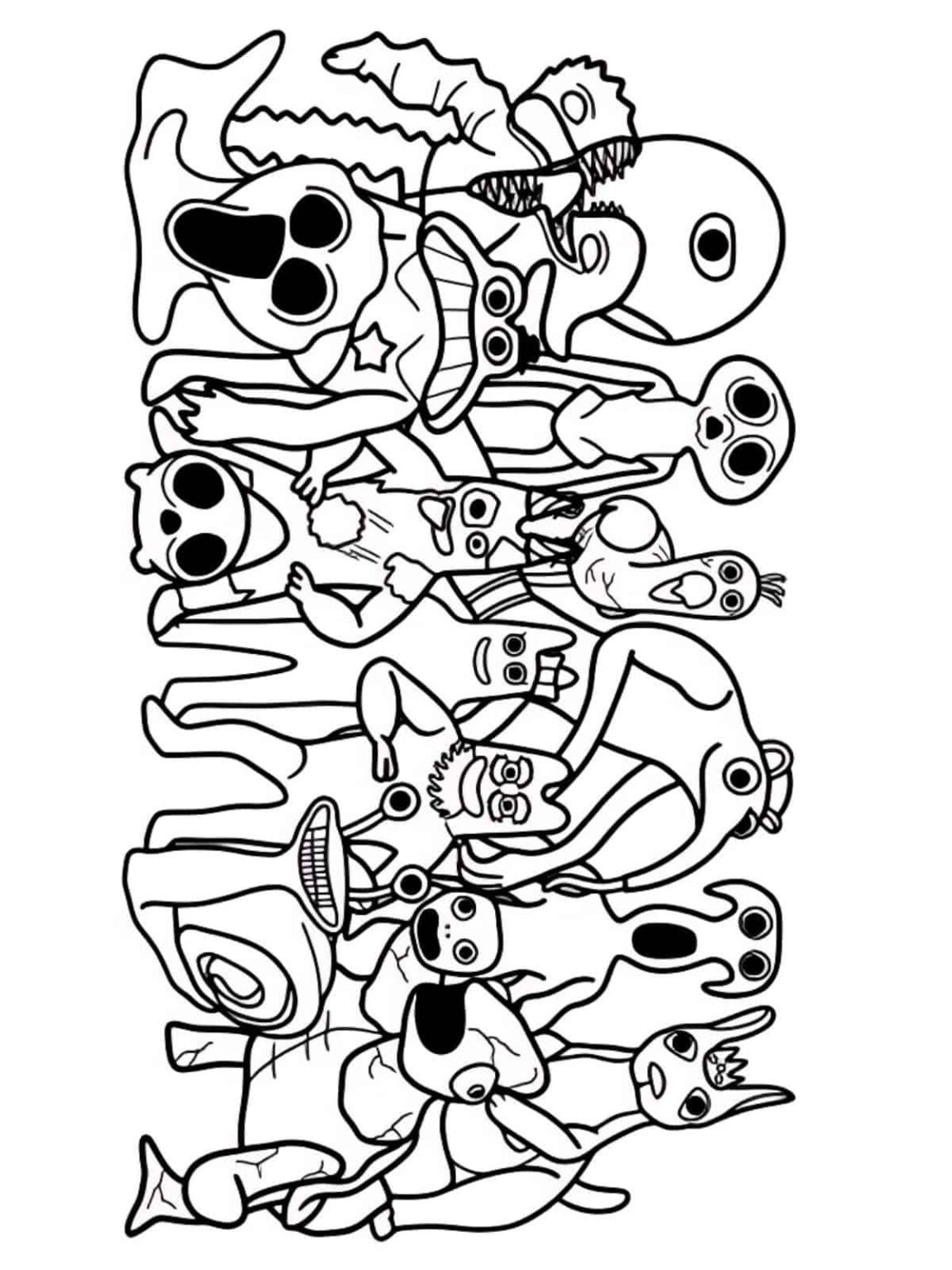 Coloriages gratuits du Jardin de BanBan pour les fans - Coloringpagesforkids.net