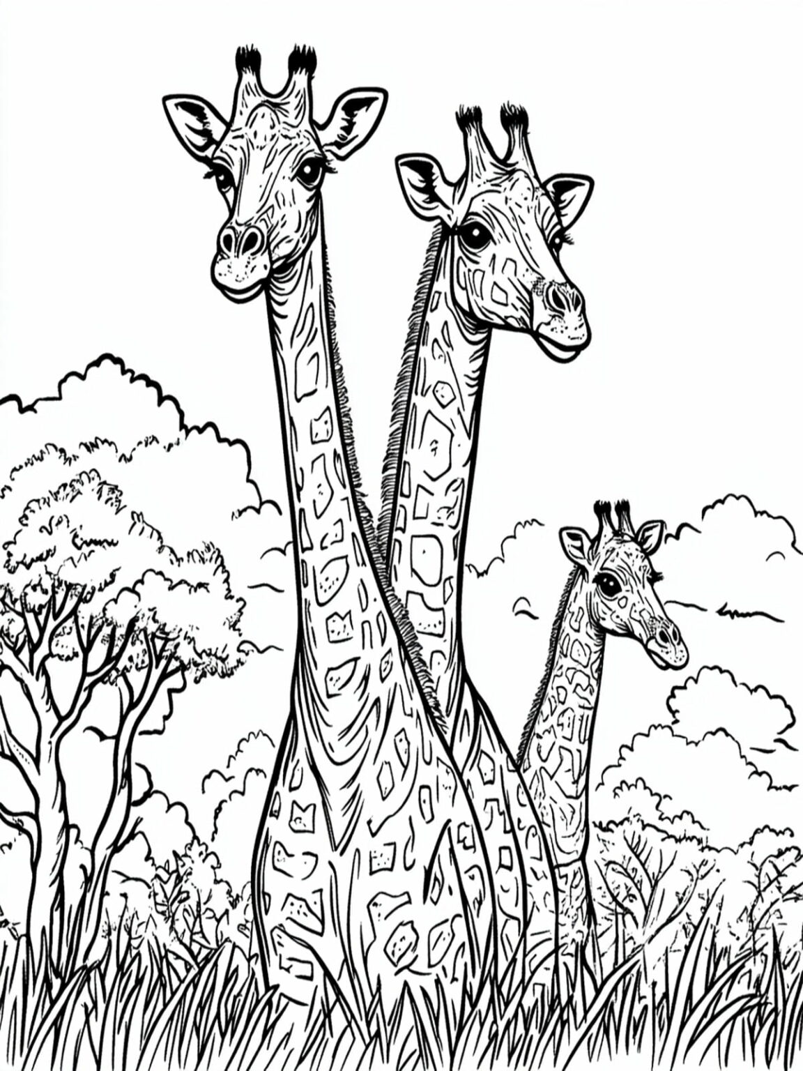 30 best giraffe coloring pages printable for kids 🦒🎨 ...