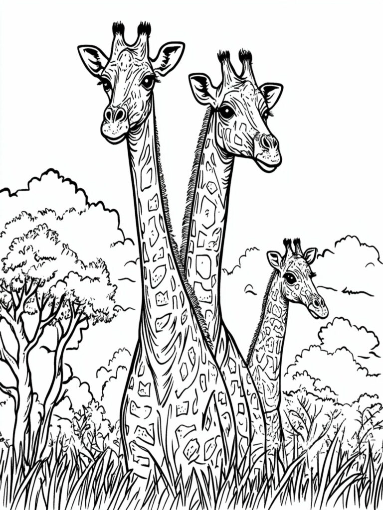 30 best giraffe coloring pages printable for kids 🦒🎨 ...