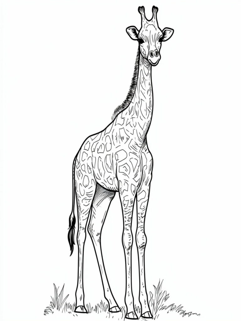 30 best giraffe coloring pages printable for kids 🦒🎨 ...
