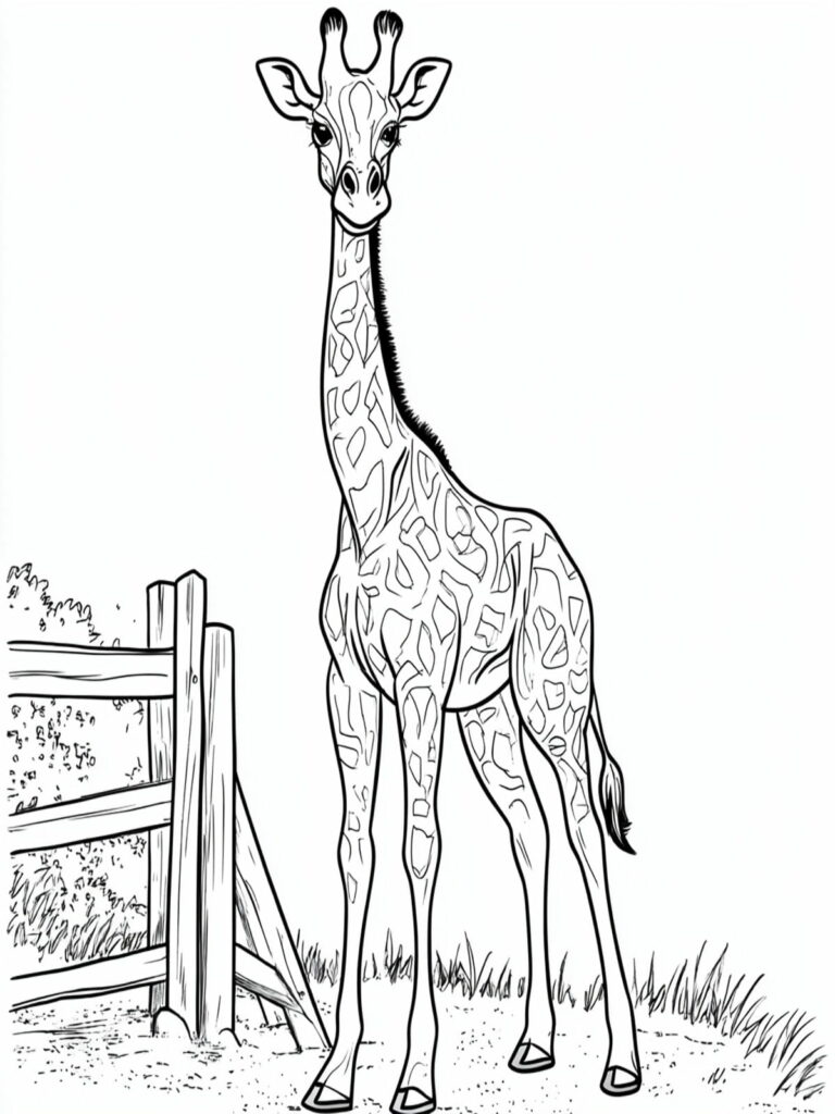 Le 30 migliori pagine da colorare di giraffe stampabili per bambini 🦒🎨 ...