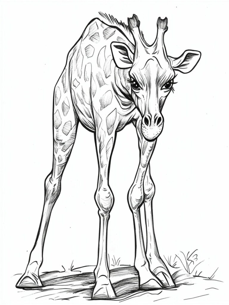 30 best giraffe coloring pages printable for kids 🦒🎨 ...