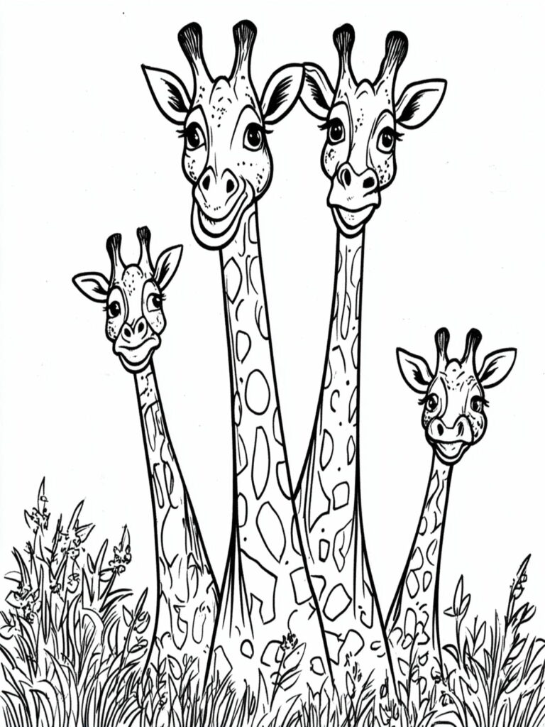 30 best giraffe coloring pages printable for kids 🦒🎨 ...