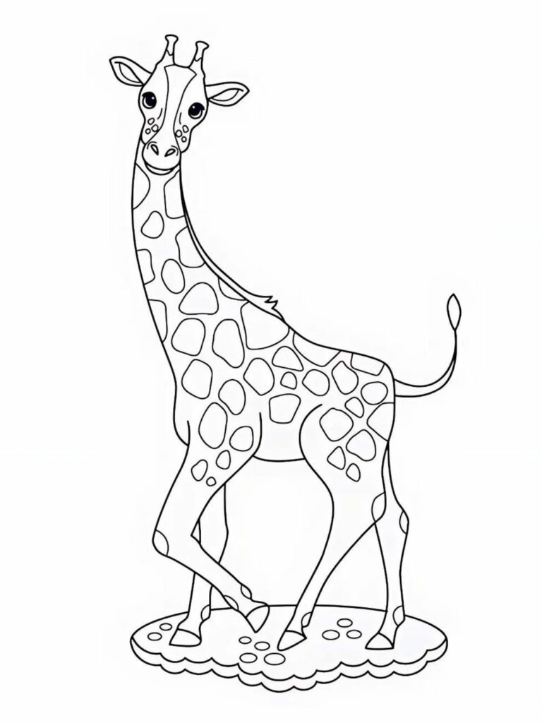 Le 30 migliori pagine da colorare di giraffe stampabili per bambini 🦒🎨 ...