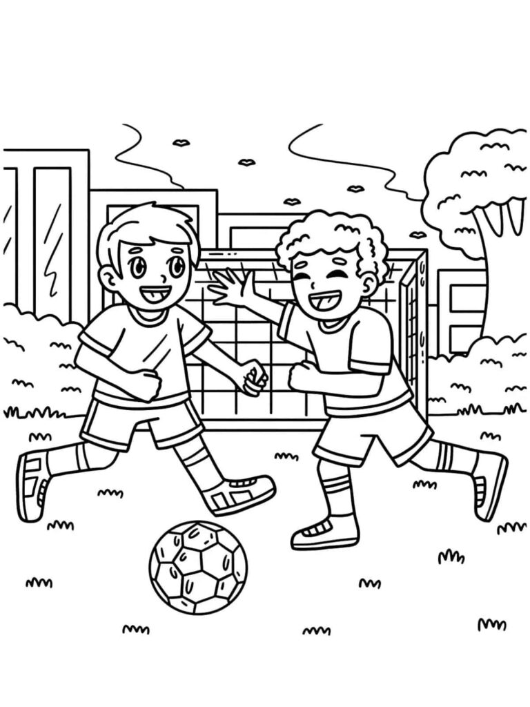 Exciting Football Coloring Pages for Kids ⚽🎨 - Coloringpagesforkids.net