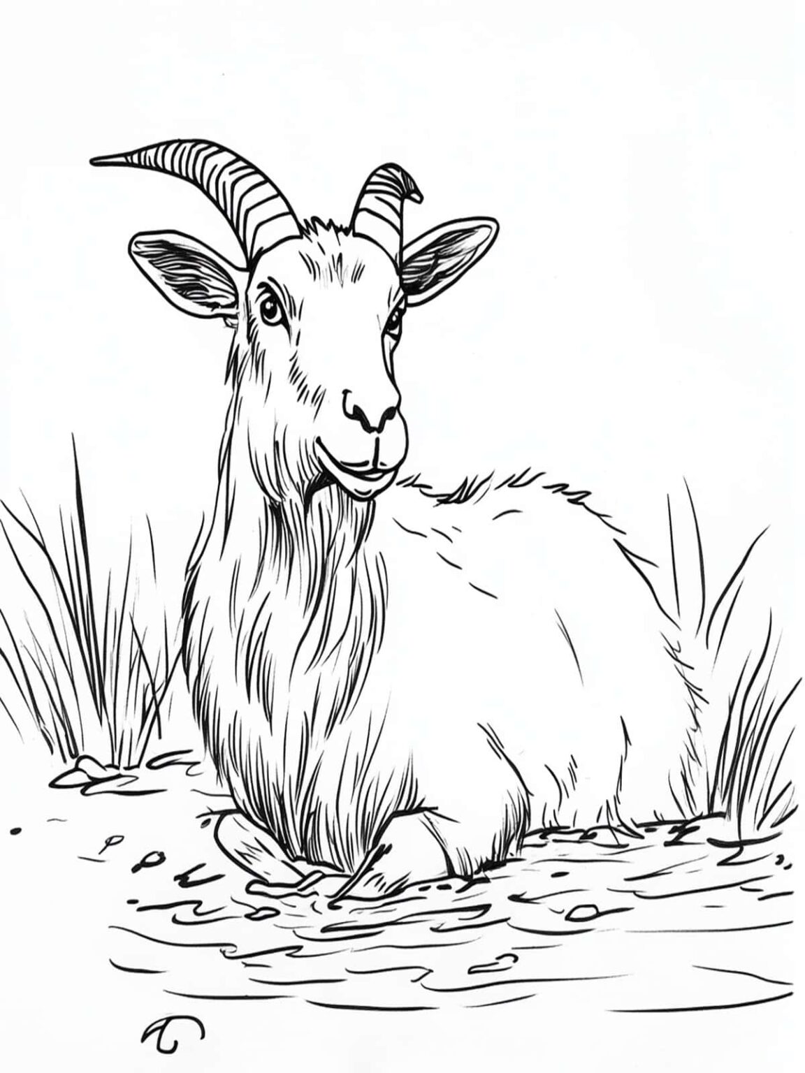 Jelajahi Dunia 30+ Halaman Mewarnai Kambing 🐐🎨 - Coloringpagesforkids.net