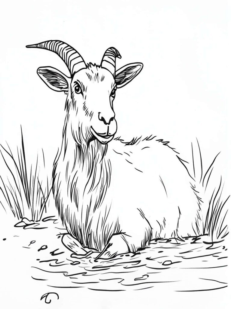 Explore the World of 30+ Goat Coloring Pages 🐐🎨 - Coloringpagesforkids.net