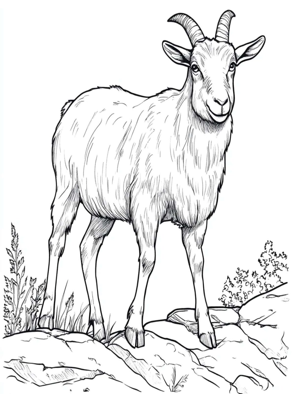 Jelajahi Dunia 30+ Halaman Mewarnai Kambing 🐐🎨 - Coloringpagesforkids.net