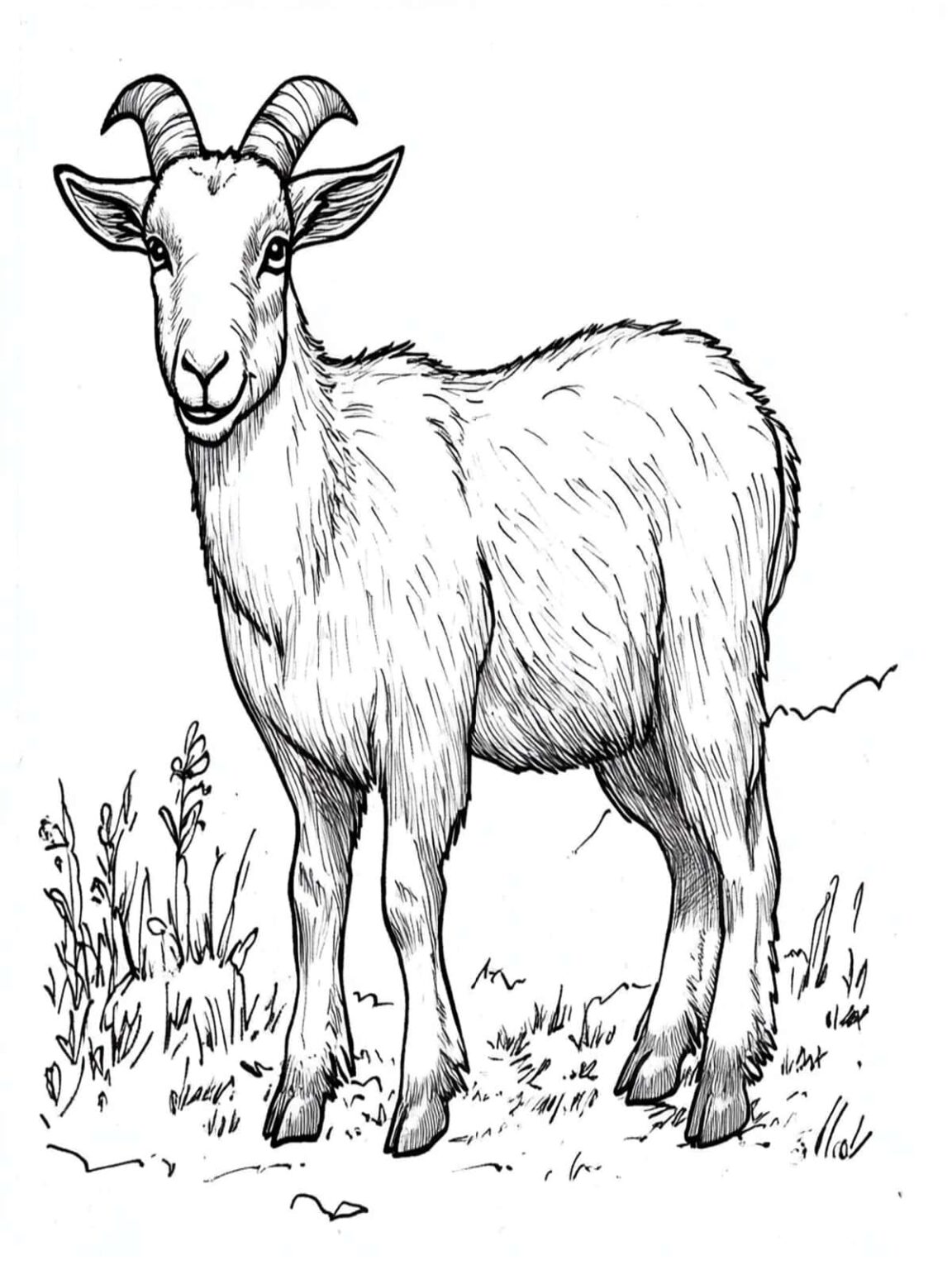 Jelajahi Dunia 30+ Halaman Mewarnai Kambing 🐐🎨 - Coloringpagesforkids.net