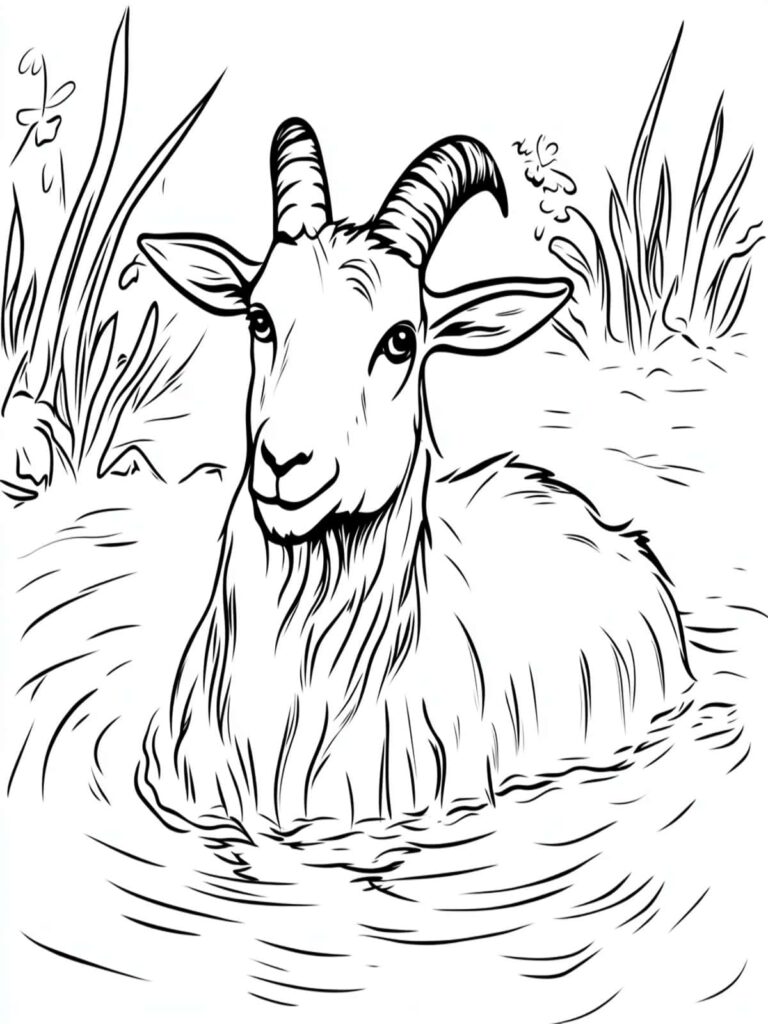 Explore the World of 30+ Goat Coloring Pages 🐐🎨 - Coloringpagesforkids.net