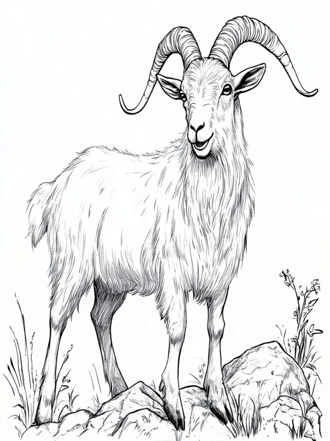 Jelajahi Dunia 30+ Halaman Mewarnai Kambing 🐐🎨 - Coloringpagesforkids.net