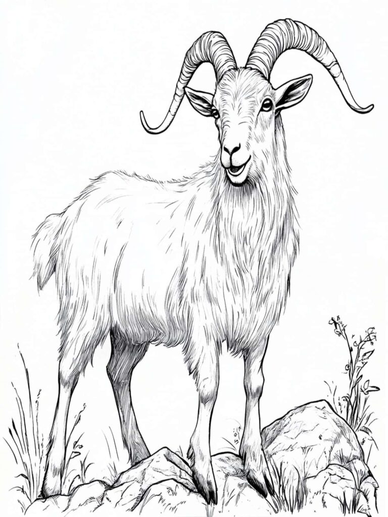 Jelajahi Dunia 30+ Halaman Mewarnai Kambing 🐐🎨 - Coloringpagesforkids.net