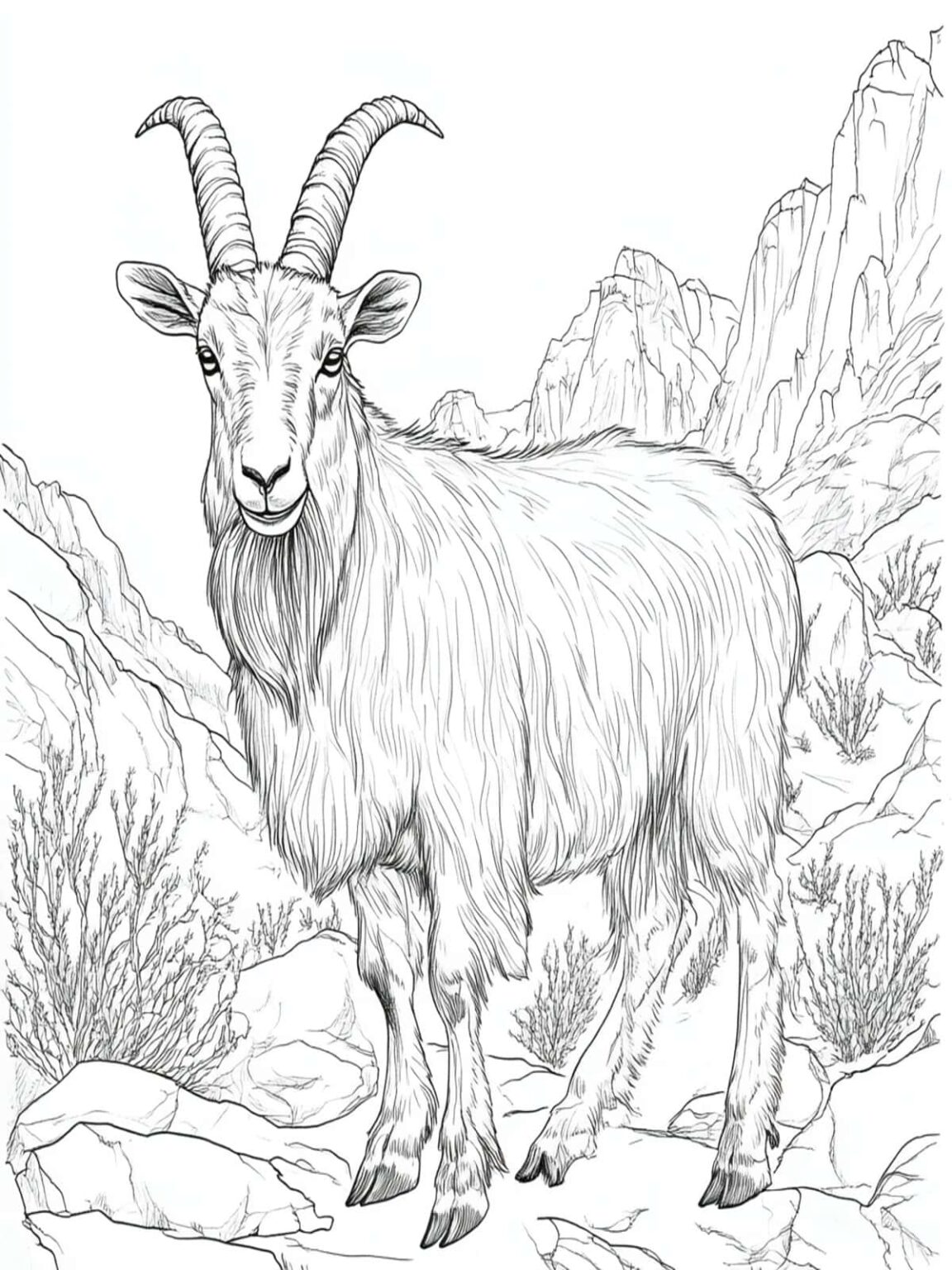 Jelajahi Dunia 30+ Halaman Mewarnai Kambing 🐐🎨 - Coloringpagesforkids.net
