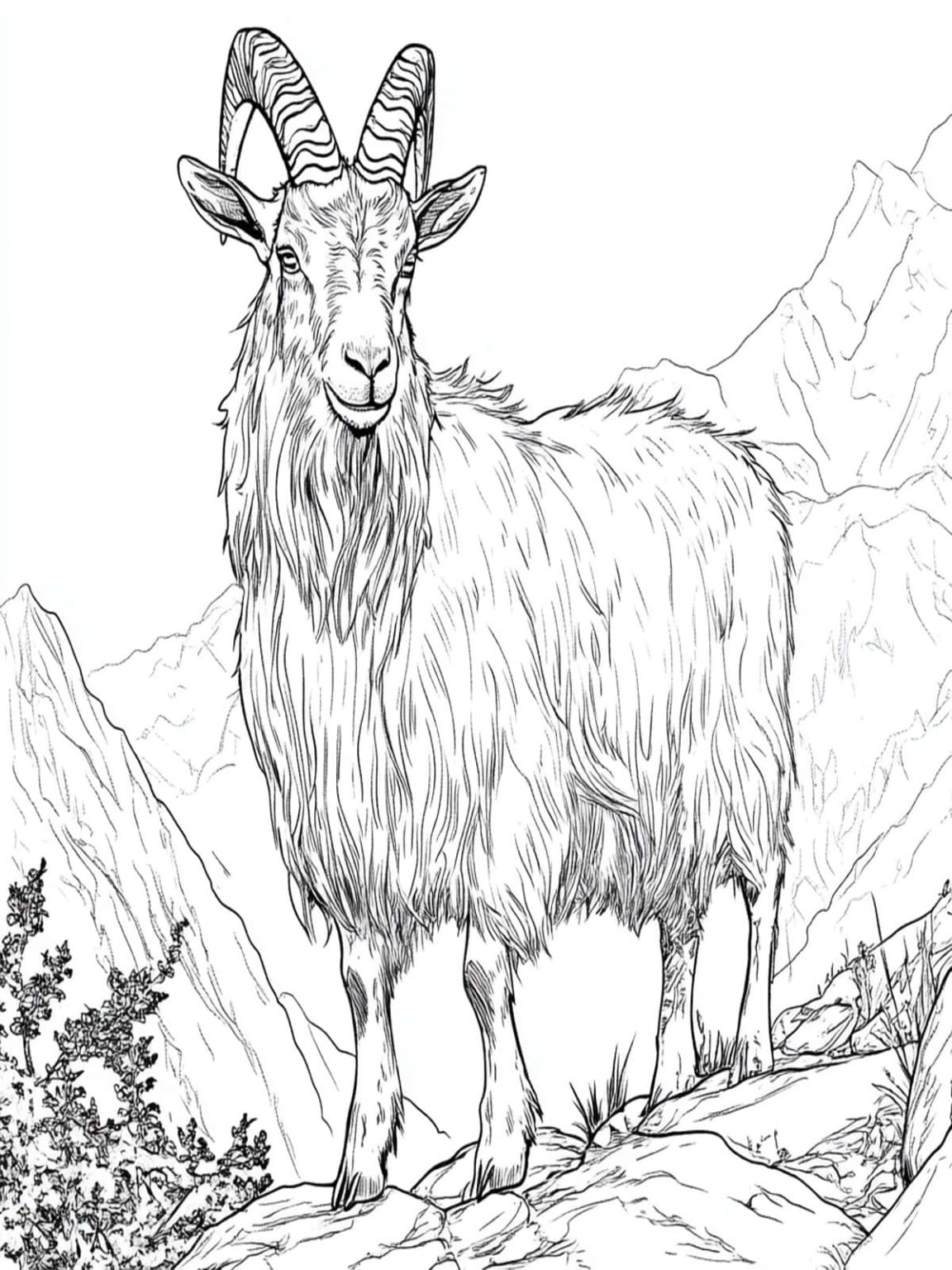 Jelajahi Dunia 30+ Halaman Mewarnai Kambing 🐐🎨 - Coloringpagesforkids.net