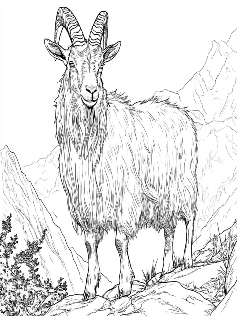 Jelajahi Dunia 30+ Halaman Mewarnai Kambing 🐐🎨 - Coloringpagesforkids.net