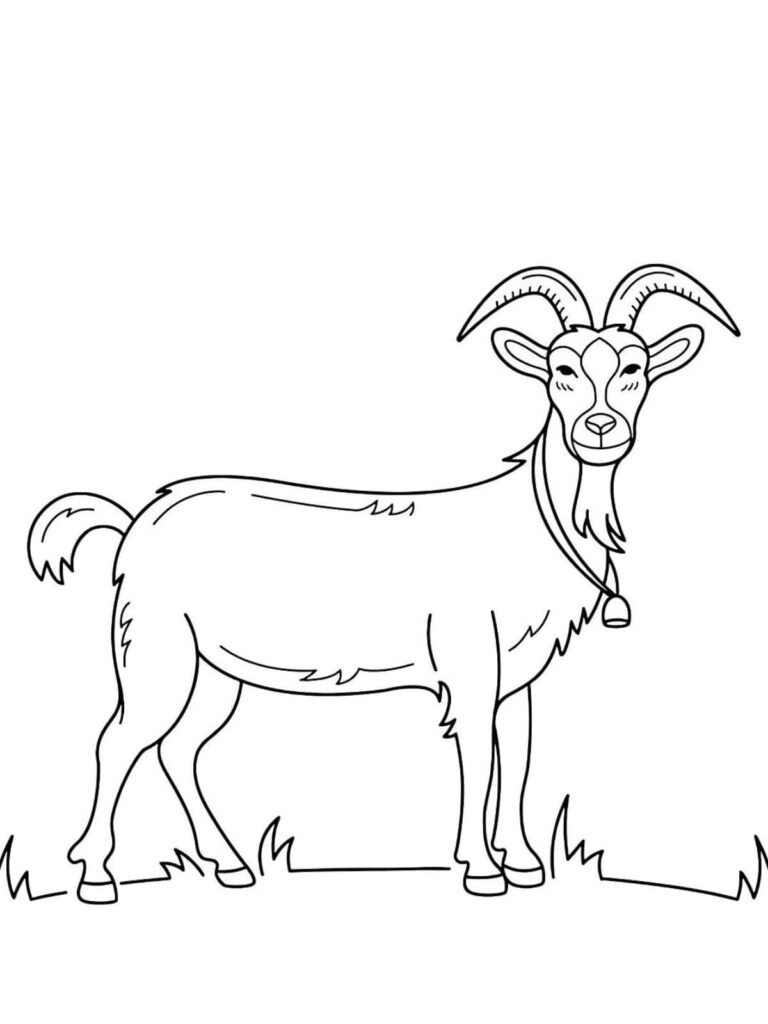 Explore the World of 30+ Goat Coloring Pages 🐐🎨 - Coloringpagesforkids.net
