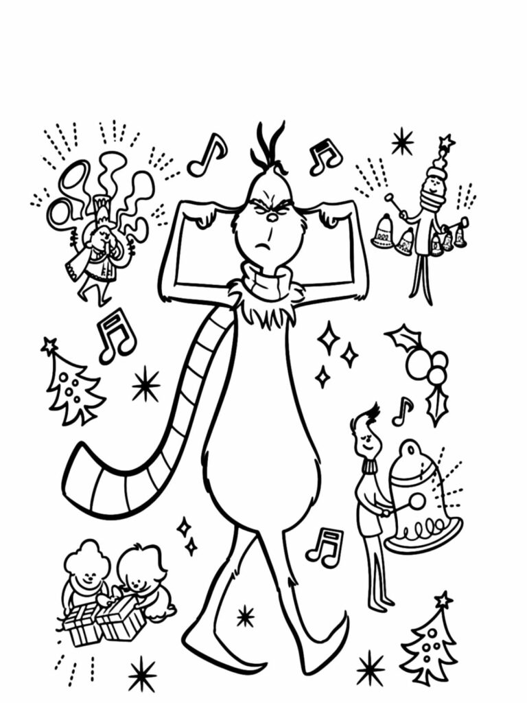 Celebrate Christmas with 32+ Fun Grinch Coloring Pages 😠🎄 ...