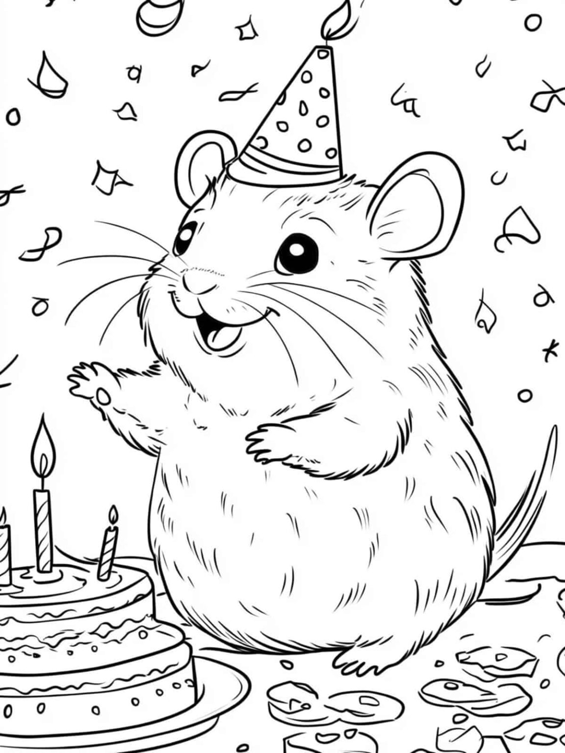 25+ Cute Hamster Coloring Pages for Kids 🎨🐹 - Coloringpagesforkids.net