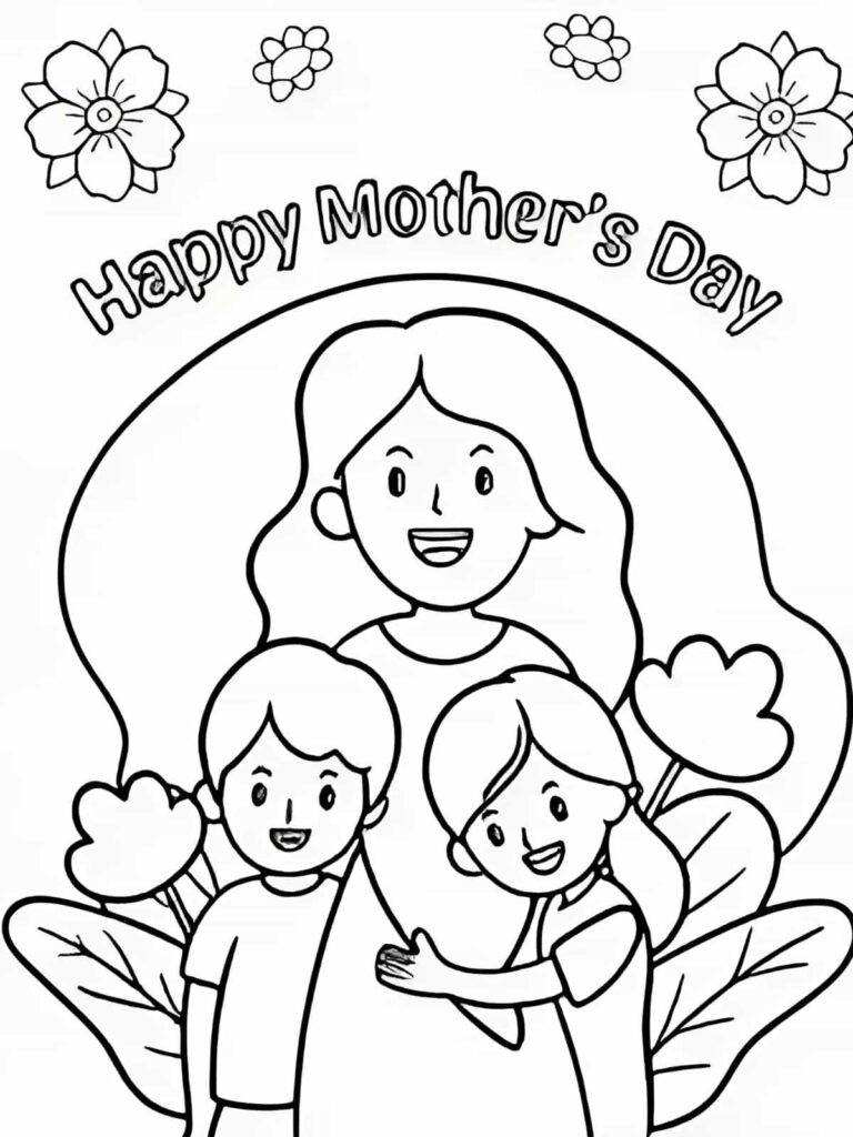 Discover 40 free mother's day coloring pages 🎨💐 - Coloringpagesforkids.net