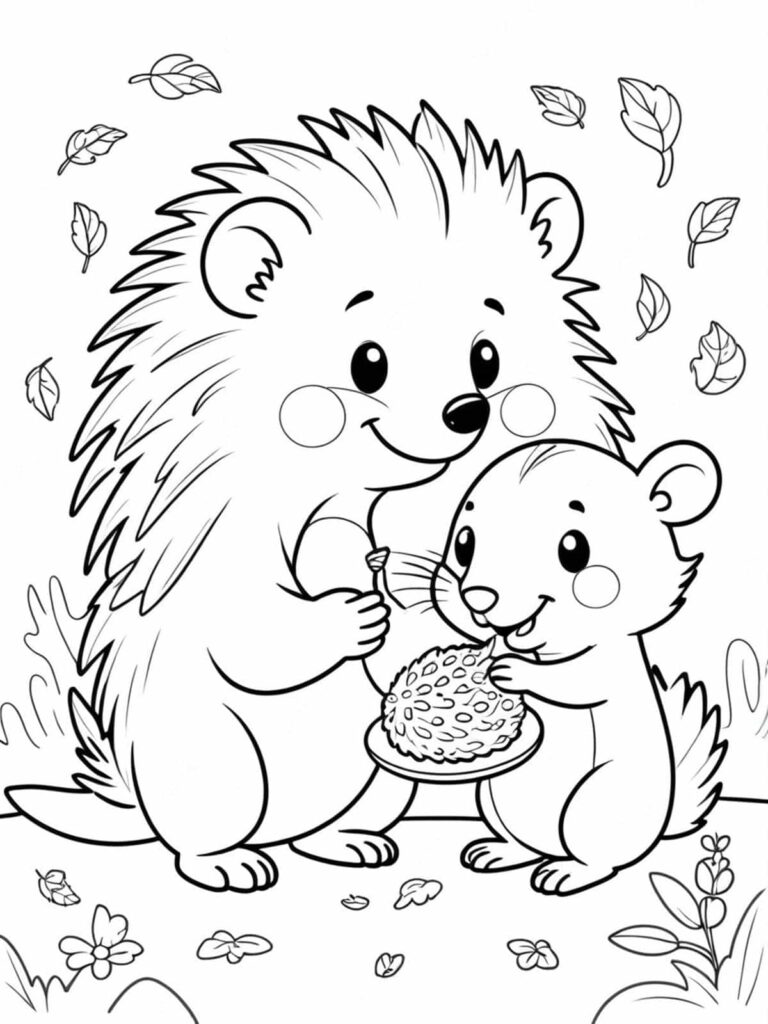 Les 20 meilleures pages à colorier imprimables de hérisson pour enfants ...