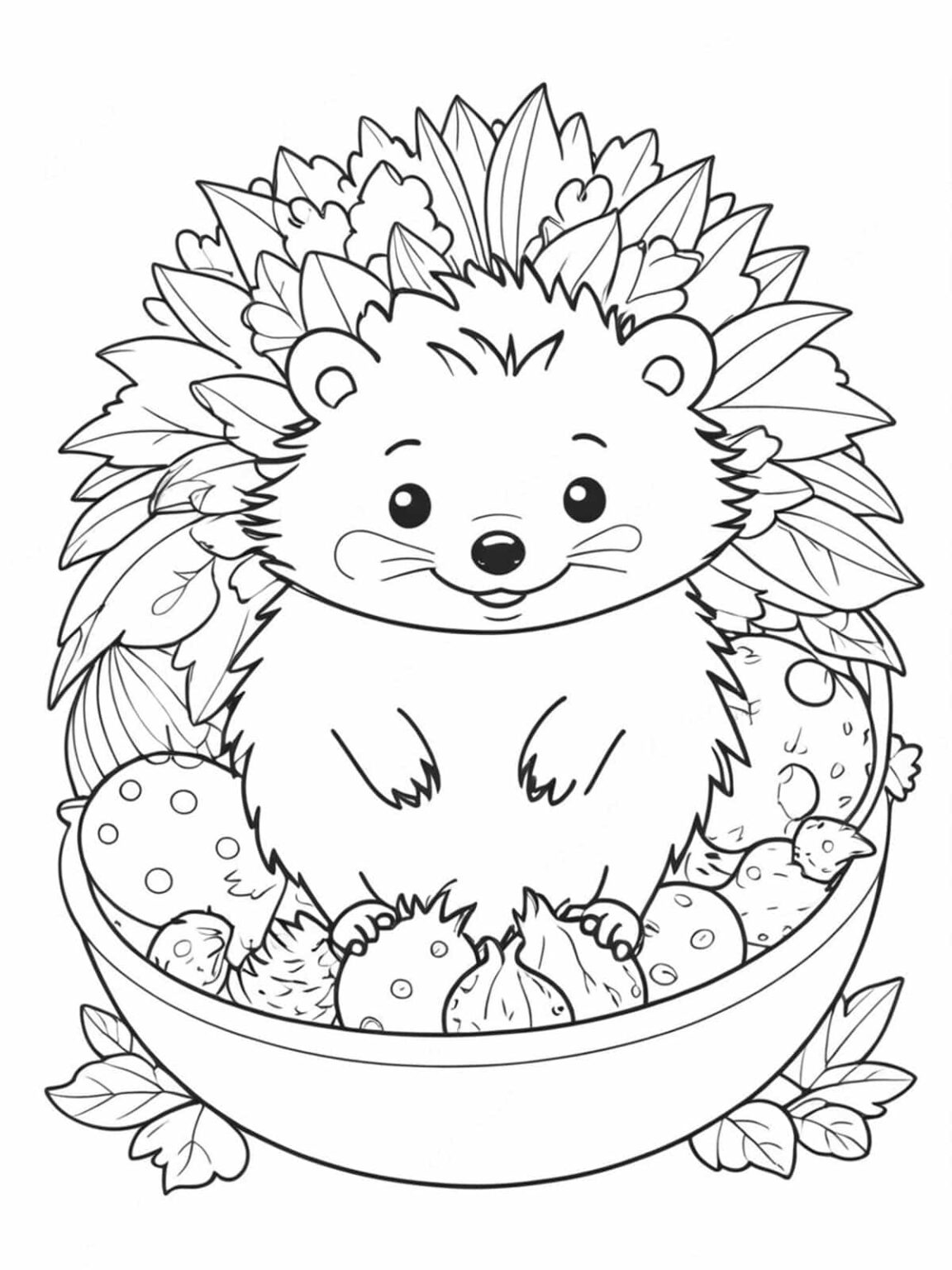 Les 20 meilleures pages à colorier imprimables de hérisson pour enfants ...