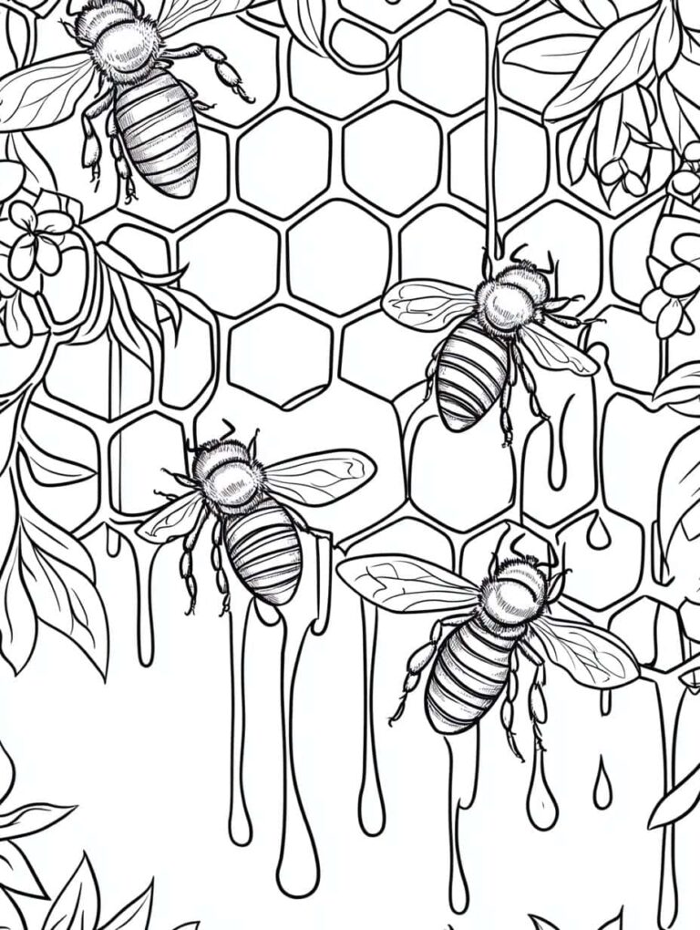 30+ free bee coloring pages for hours of fun 🌼🐝 - Coloringpagesforkids.net