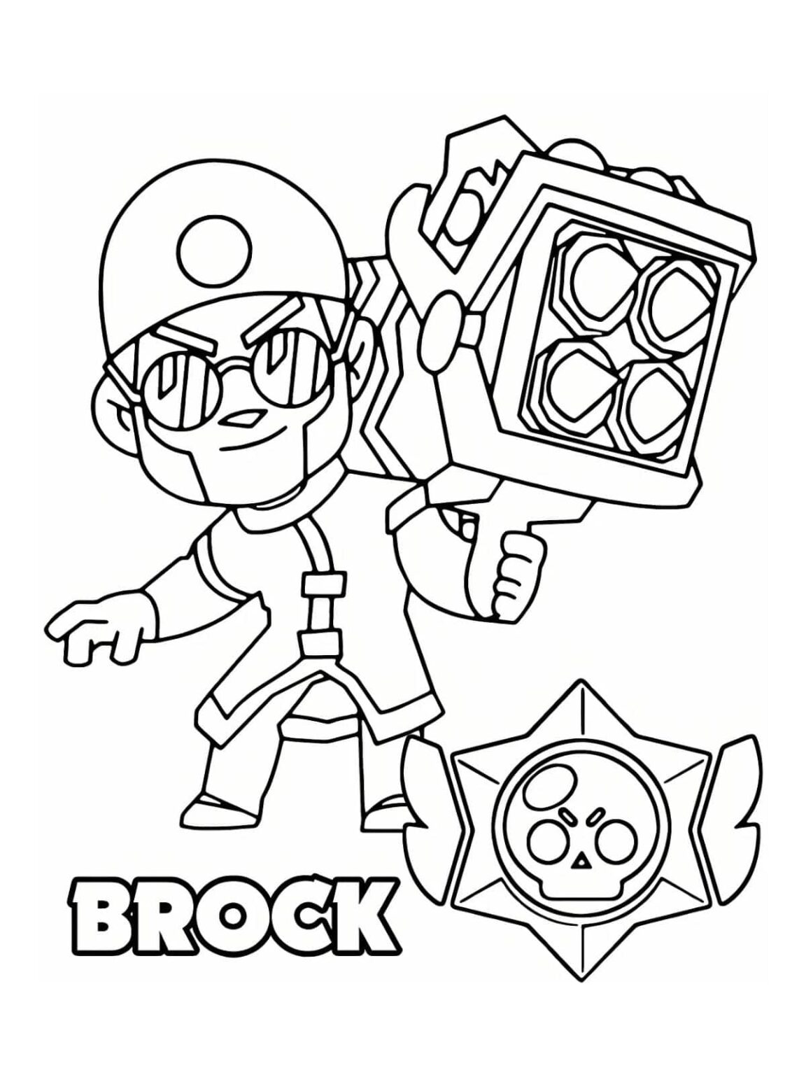 30+ Brawl Stars Coloring Pages for Kids 🎮 - Coloringpagesforkids.net
