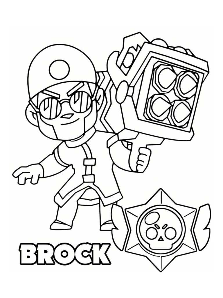 30+ Brawl Stars Coloring Pages for Kids 🎮 - Coloringpagesforkids.net