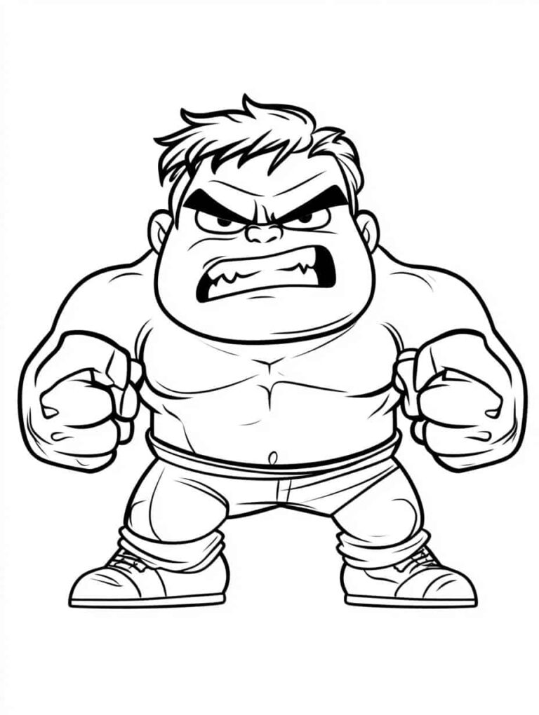 Más de 25 páginas para colorear de Hulk para niños que son muy ...