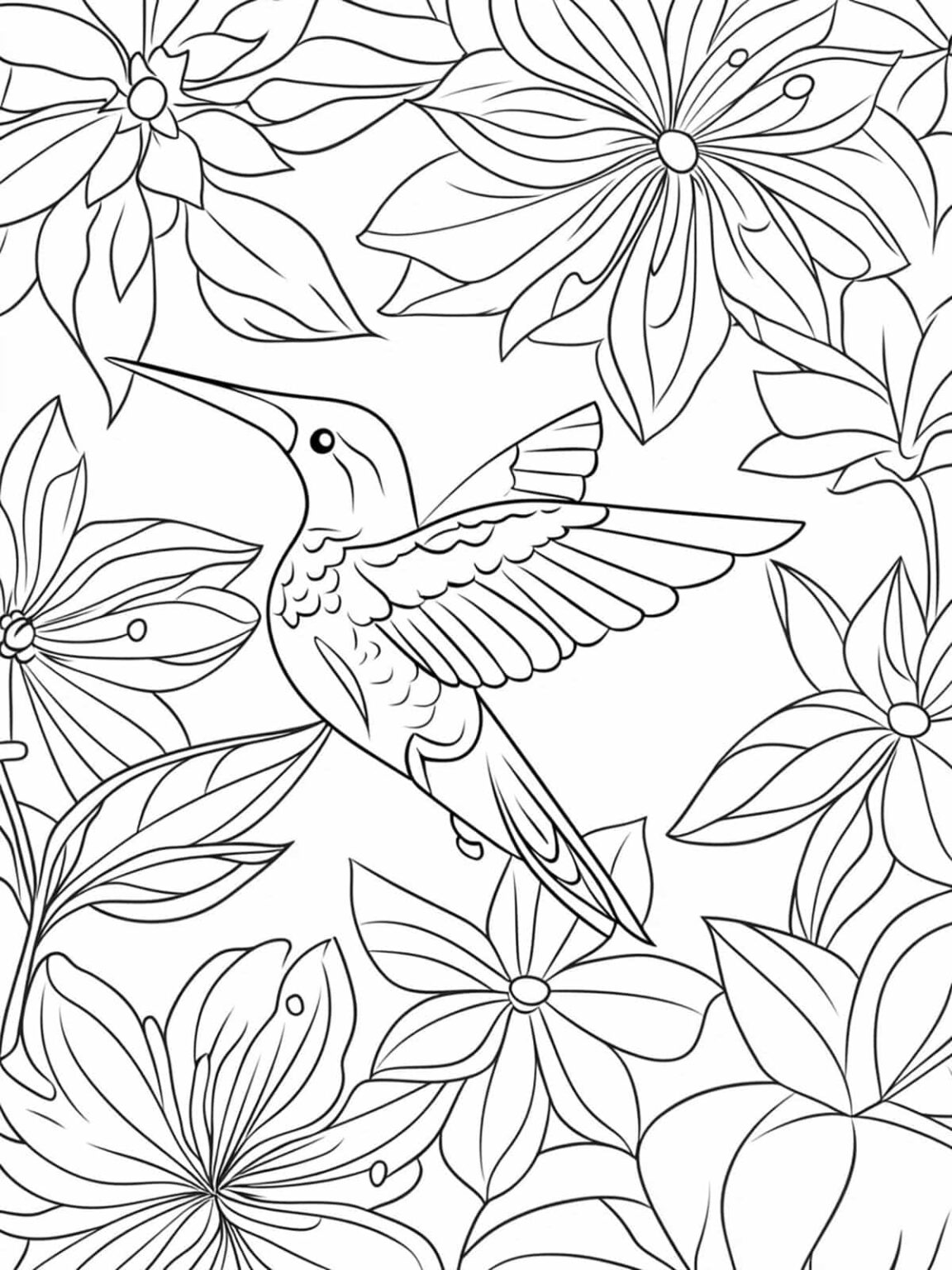 25+ pagine da colorare di colibrì: la bellezza della natura in volo 🎨🐦 ...