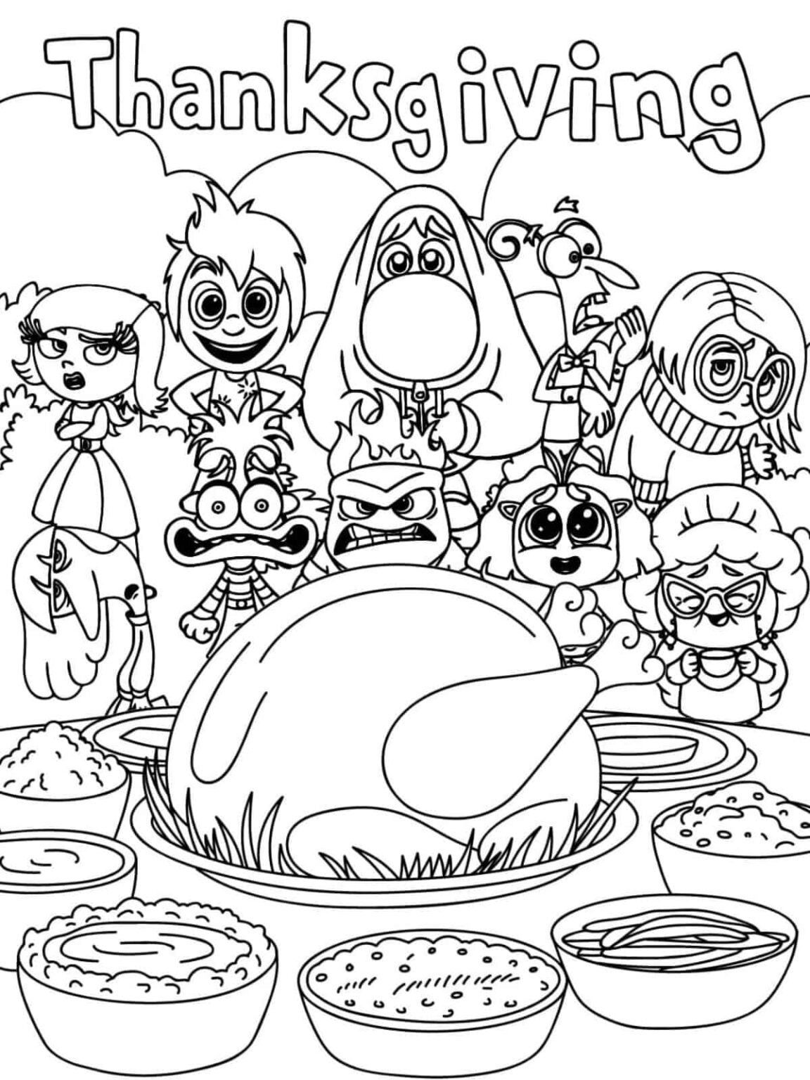 Explore 40+ Disney Thanksgiving Coloring Pages 🦃🍂 ...