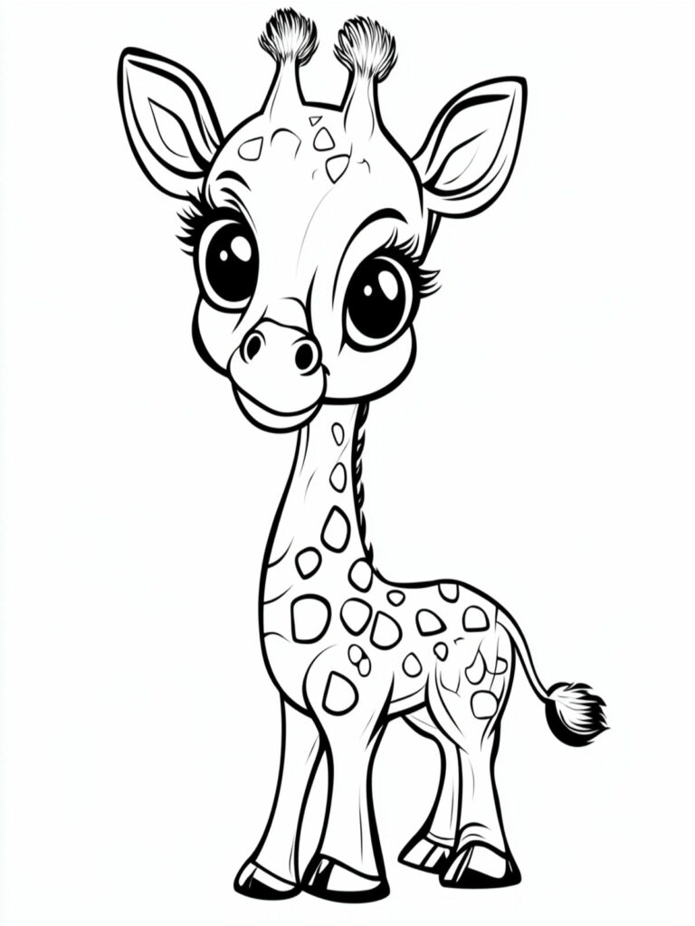 30 best giraffe coloring pages printable for kids 🦒🎨 ...