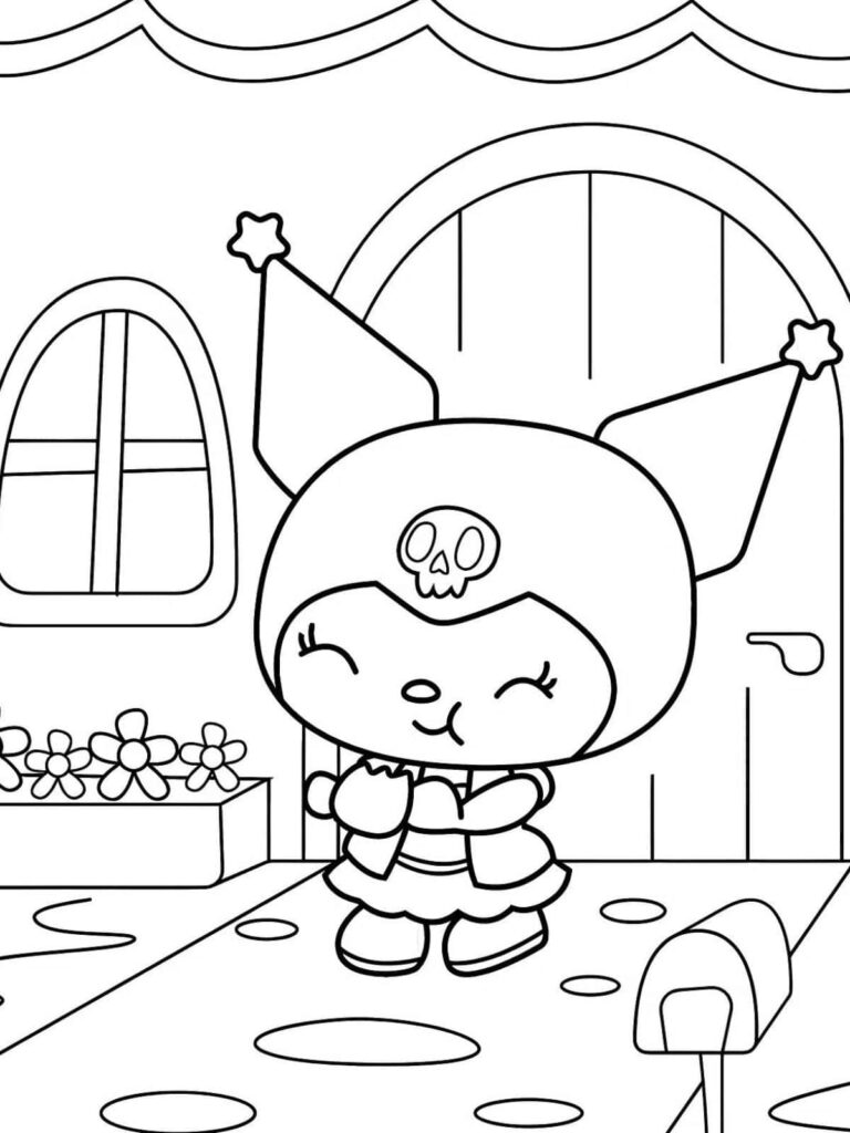 Bądź kreatywny 30+ kolorowanek Kuromi 🎨💀 - Coloringpagesforkids.net