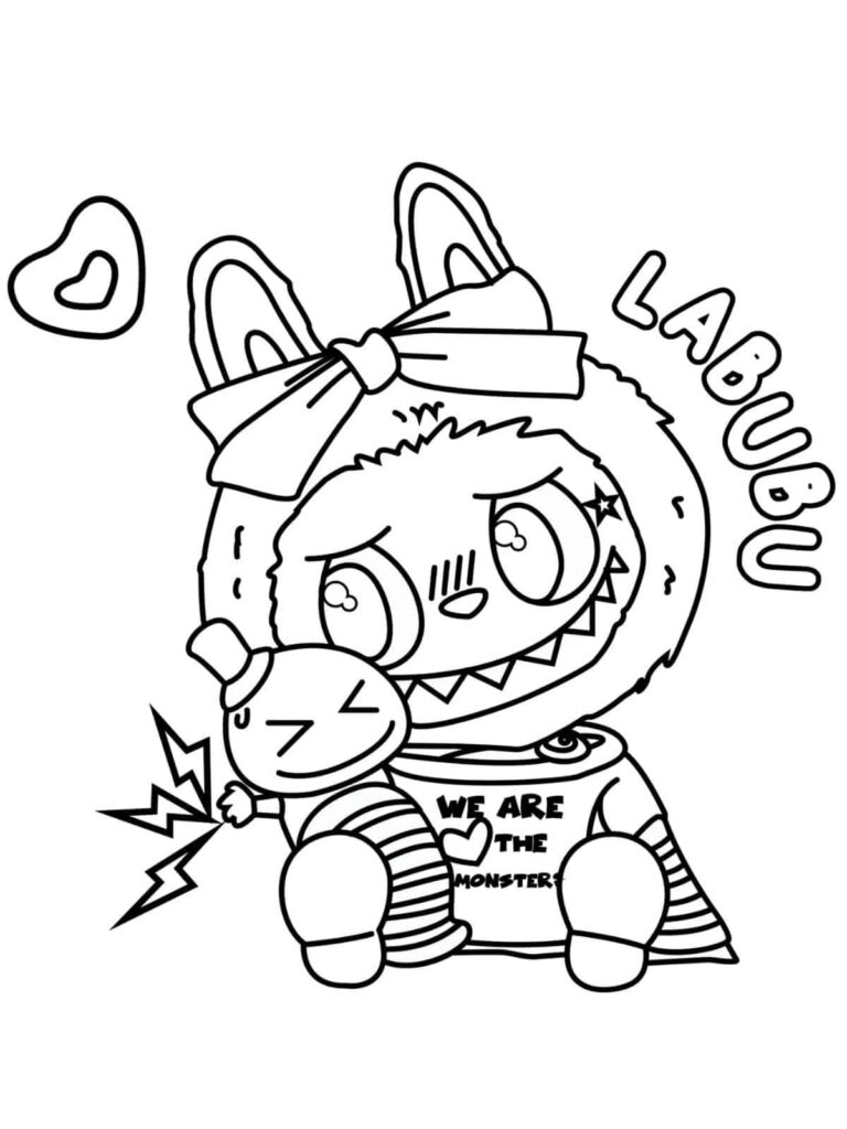 Páginas para colorir Labubu para imprimir grátis para crianças 🎨 ...