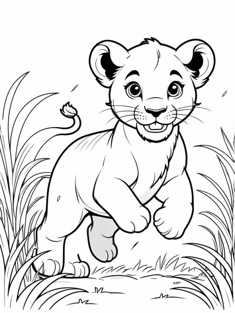 Best Lion Coloring Pages Printable For Kids - Coloringpagesforkids.net