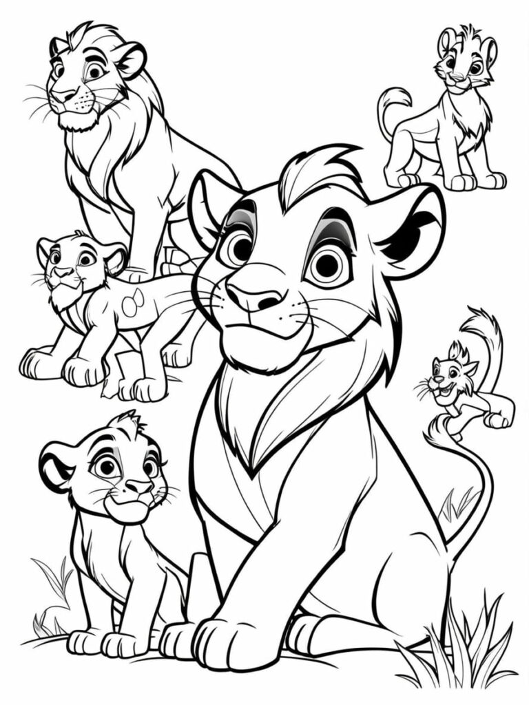 Halaman Mewarnai Singa Terbaik yang Dapat Dicetak untuk Anak-anak ...