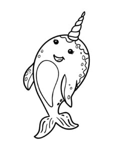 Best 30+ Cute Narwhal Coloring Pages For Kids 🐳🦄 - Coloringpagesforkids.net