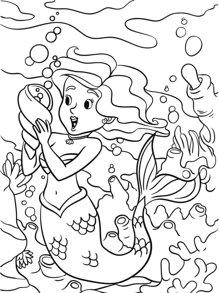 Dive into Our Collection of Mermaid Coloring Pages 🐠🧜‍♀️ ...